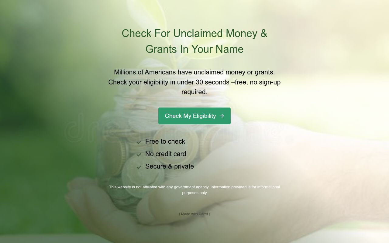 Unclaimed money and property